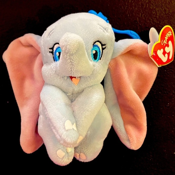 Disney | Toys | Disney Dumbo 3 Keychain Ty Sparkle The Beanie Babies ...